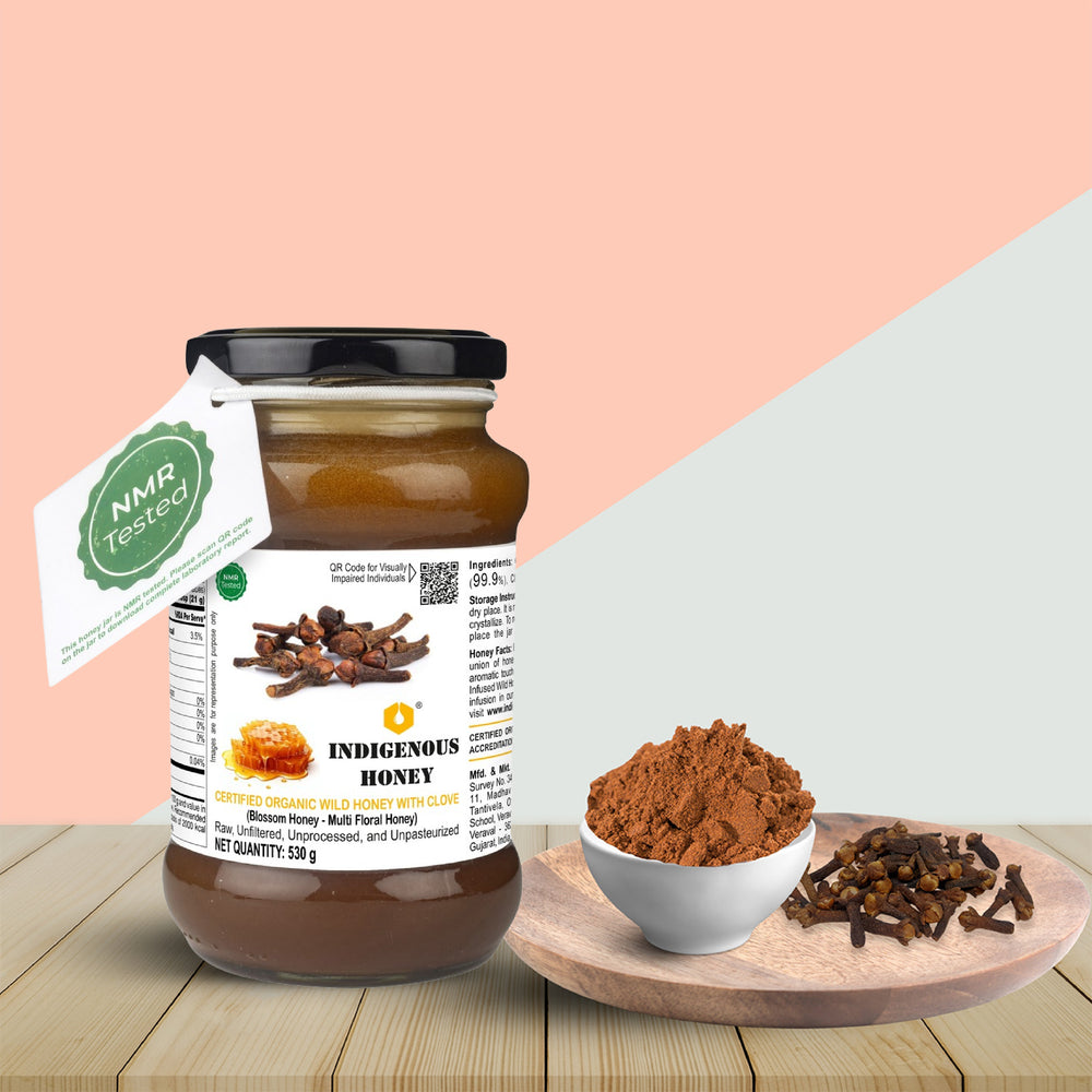 Indigenous Honey Raw Organic Honey with Infused Clove