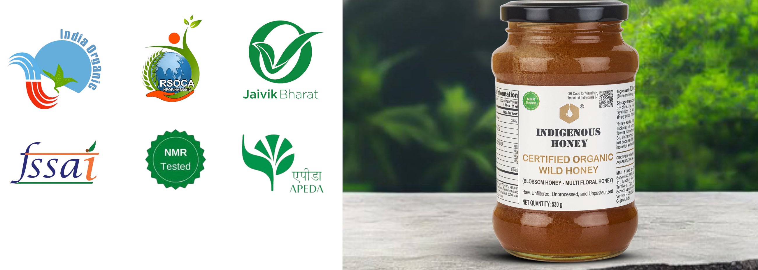 Indigenous Honey | Certified Organic Raw honey | Pure Natural honey