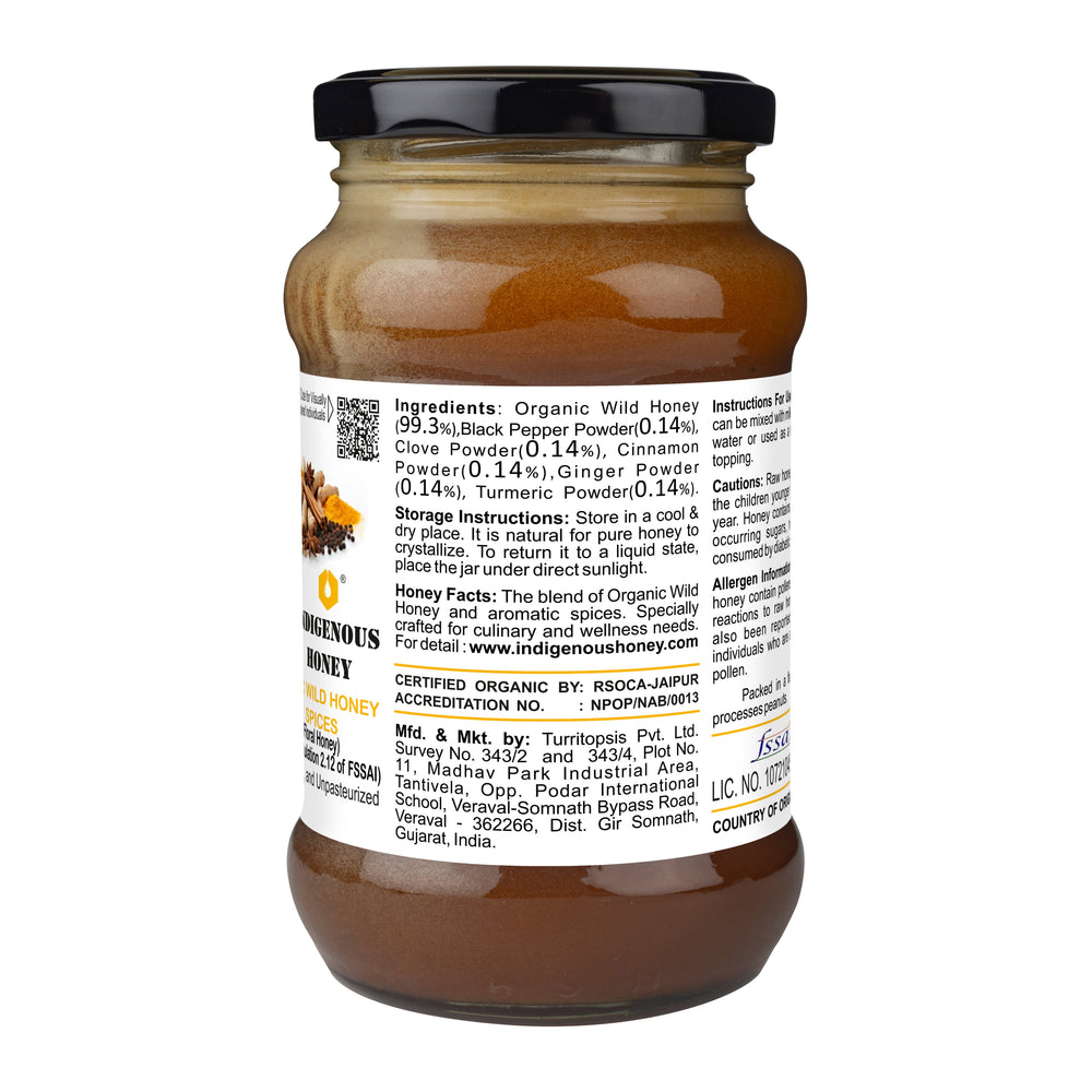 Indigenous Honey Raw Organic Honey with Infused Organic Spices